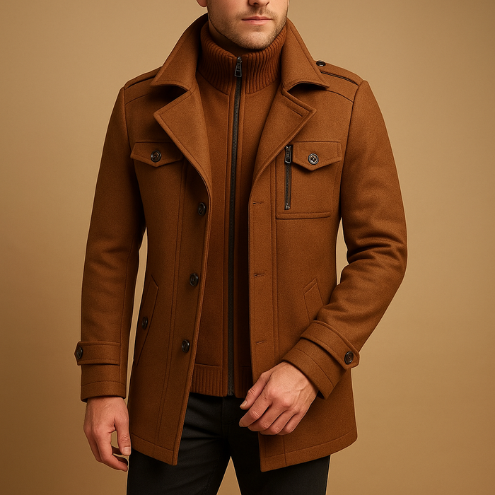 Slim fit winter coat for men | Adrian